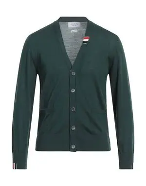 Thom Browne Cardigan In Virgin Wool And Polyamide