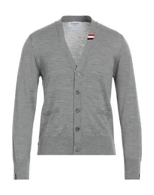 Thom Browne Cardigan In Virgin Wool And Polyamide
