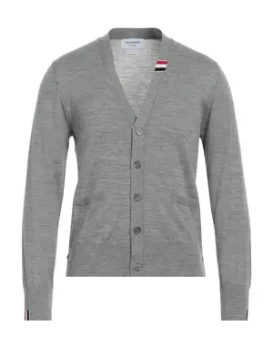 Thom Browne Cardigan In Virgin Wool And Polyamide