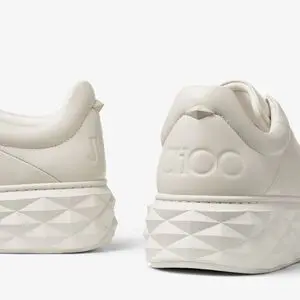 JIMMY CHOO Diamond Maxi Platform Sneakers - Chalk/white