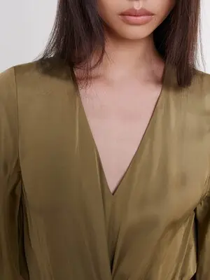 Maje Openwork Satin-effect Maxi Dress