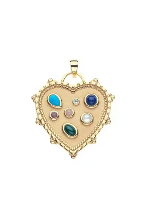 JANE WIN Love Treasure Trove Heart Pendant - Pink