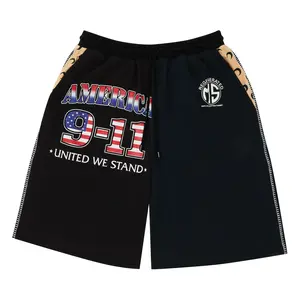 MARINE SERRE Regenerated Graphic Print Bermuda Shorts - Black