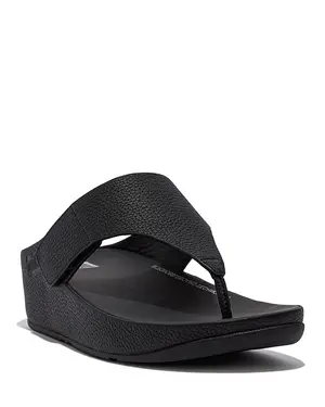 Fitflop FitFlop Women's Shuv Thong Toe Platform Slide Sandals Black