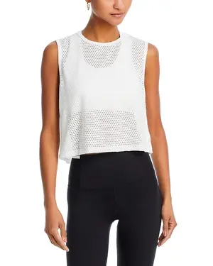 Splits59 Logan Mesh Tank White