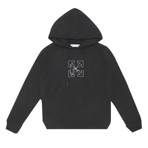 Off-White Workers Logo Slim Hoodie - Black