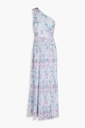 MIKAEL AGHAL One-shoulder Printed Maxi Dress