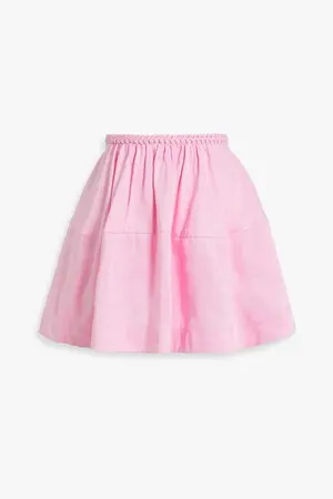 Aje Anne Linen-blend Mini Skirt - Bubblegum