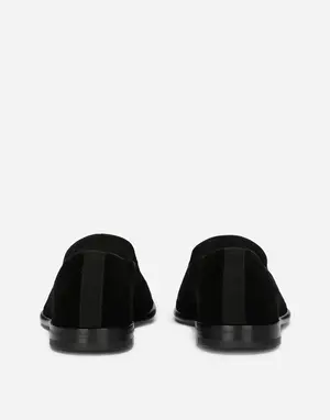 Dolce & Gabbana Velvet Loafers - Negro
