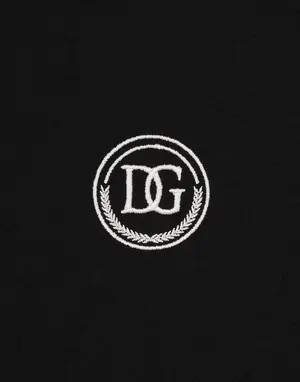 Dolce & Gabbana Short-sleeved T-shirt With Dg Embroidery - Blue