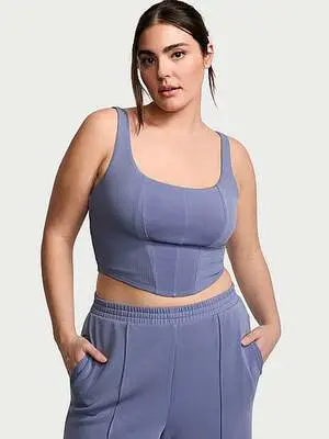 Victoria's Secret Vsx Featherweight Knit Tank Top - Blue