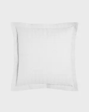 SFERRA Marcus European Cane Matelasse Sham - White