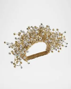 KIM SEYBERT Spray Napkin Ring, Gold And Silver Gold & Silver