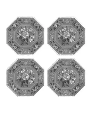 SPODE Heritage Botanical Octagonal Plates, Set Of 4 - One-color