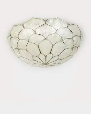 Neiman Marcus Petal Flush Mount - Silver