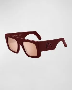 Etro Etro Etroscreen Square Sunglasses - 0lhf Burgundy 2s
