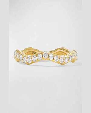David Yurman Zig Zag Stax Ring With Diamonds