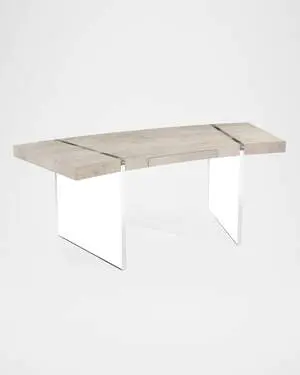 JOHN-RICHARD COLLECTION Loftus Writing Desk - Gray/acrylic