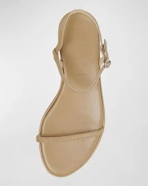 AeydĒ Aeyde Nettie Leather Sandals Hazelnut