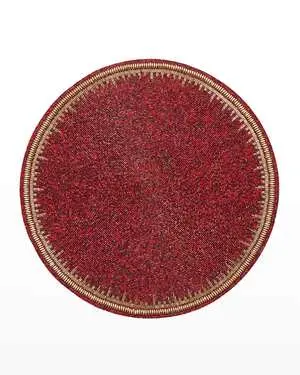 KIM SEYBERT Enamor Placemat - Red/gold