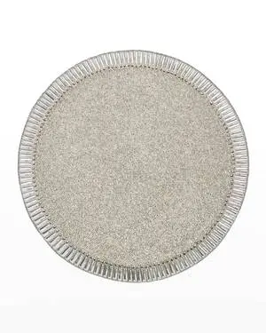 KIM SEYBERT Bevel Placemat Silver/crystal
