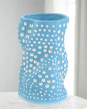 JOHN-RICHARD COLLECTION Teal Porcelain Vase - Blue