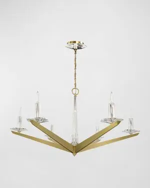 JOHN-RICHARD COLLECTION Antares 6-light Chandelier, Large - Gold