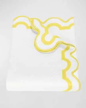 MATOUK Mirasol Matelasse Coverlet, Full-queen Lemon