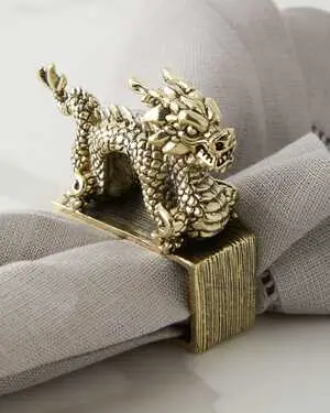 KIM SEYBERT Orient Napkin Ring - Gold