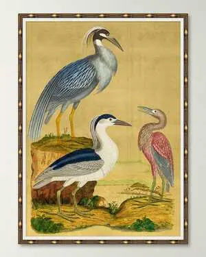 WENDOVER ART GROUP Majestic Cranes On Gold I" Giclee Art - Multi
