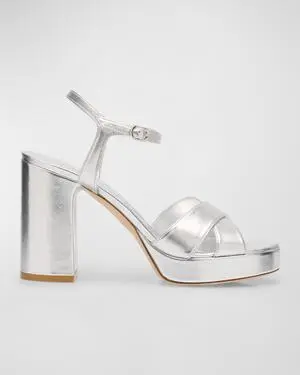 Women's Silver Platform Sandals