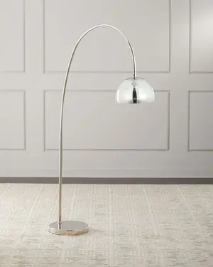Neiman Marcus Arched Floor Lamp - Db Nickel