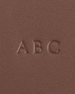 ROYCE NEW YORK Monogrammed Leather Bound Executive Notebook, Personalized - Timber
