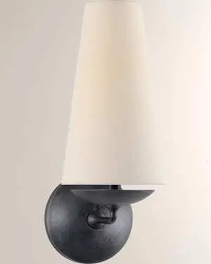 VISUAL COMFORT & CO. Fontaine Single Sconce By Aerin Black