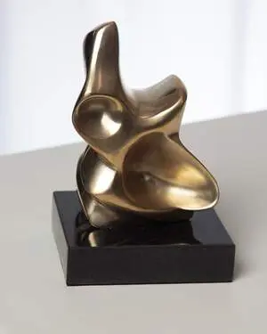 GLOBAL VIEWS Small Abstract Figural Sculpture - Gold