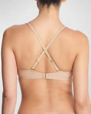 Natori Verge Convertible Underwire Plunge Bra - Cafe