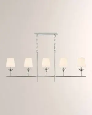 CRYSTORAMA Bouche 5-light Antique Chandelier - Silver