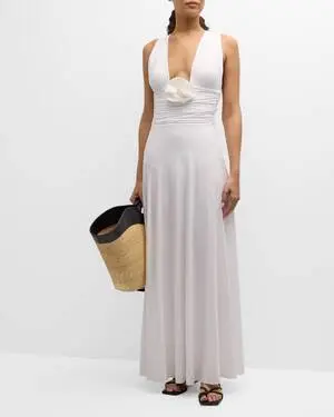 MAYGEL CORONEL MAYGEL CORONEL Orinoco Maxi Dress - Off White