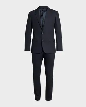 Loro Piana Cotton-wool Modern Fit Suit - Blue/navy
