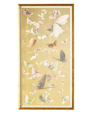 WENDOVER ART GROUP Gilded Butterfly Flight I" Giclee Art - Gold
