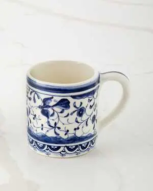 Neiman Marcus Pavoes Mugs, Set Of 4 - Bluewhite