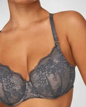 THIRDLOVE All Day Lace T-shirt Bra - Charcoal