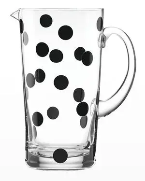 Kate Spade New York Glass Deco Dot Pitcher - One-color
