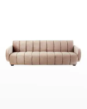 Jonathan Adler Brigitte Velvet Sofa - Light/pastel Pink