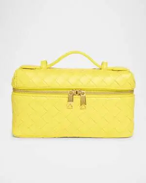 Bottega Veneta Bang Bang Vanity Intrecciato Leather Crossbody Bag Daffodil