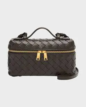 Bottega Veneta Bang Bang Vanity Intrecciato Leather Crossbody Bag Fondant