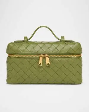Bottega Veneta Bang Bang Vanity Intrecciato Leather Crossbody Bag Matcha
