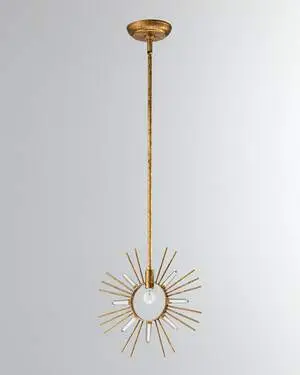 LUCAS + MCKEARN Sun King 1-light Pendant Light - Gold Leaf