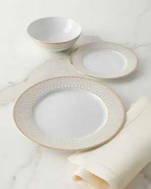 Neiman Marcus 12-piece Hampstead Dinnerware Set - One-color