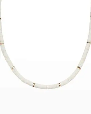 SOKO Karamu Collar Necklace - Gold/white